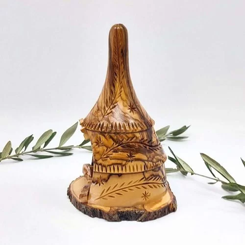 Decorated Christmas Tree Bell Grotto with Nativity Scene - Bethlehem ...