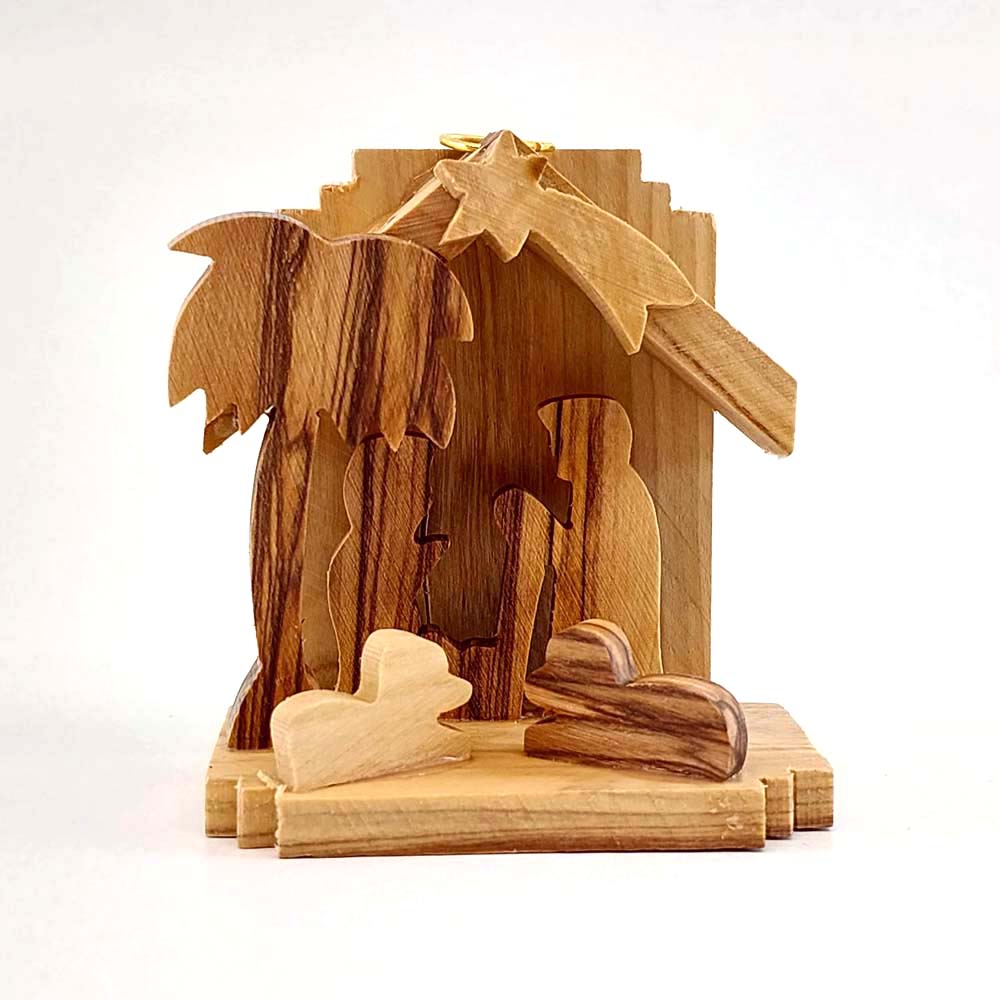 Mini Nativity Set Three Steps | Bethlehem Gift Shop