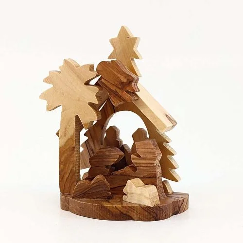 Nativity Set Christmas tree with Angel