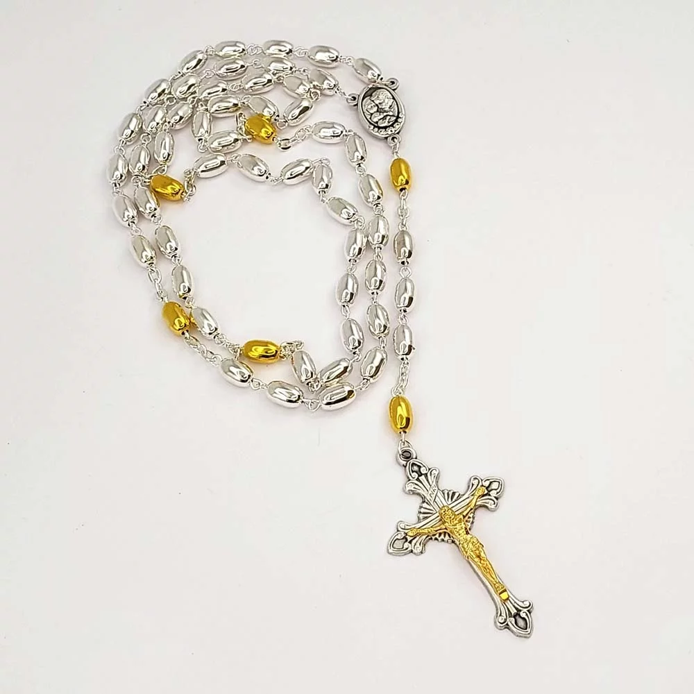 Silver Color Rosary - Bethlehem Gift Shop